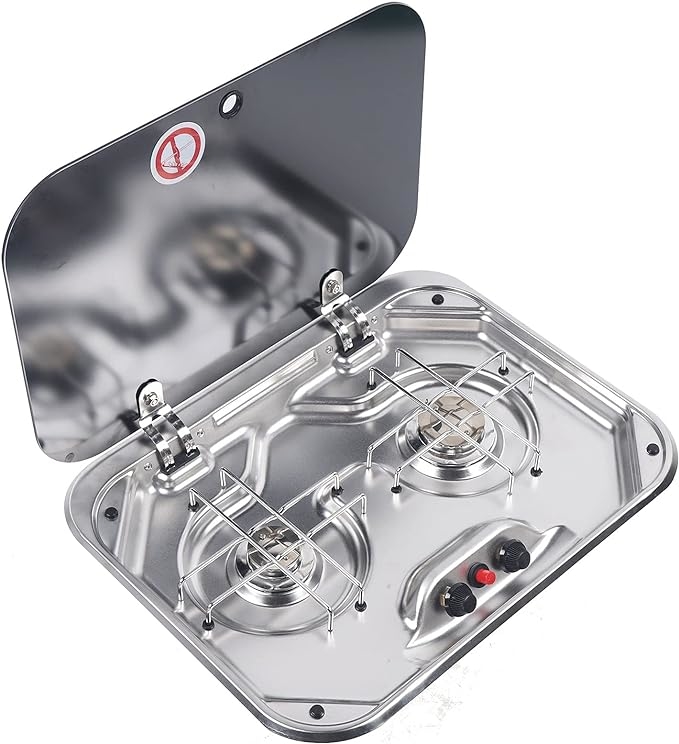 10% OFF Gas Stove Hob Glass Lid Portable 1/2/3 Burners LPG Gas Stove ...